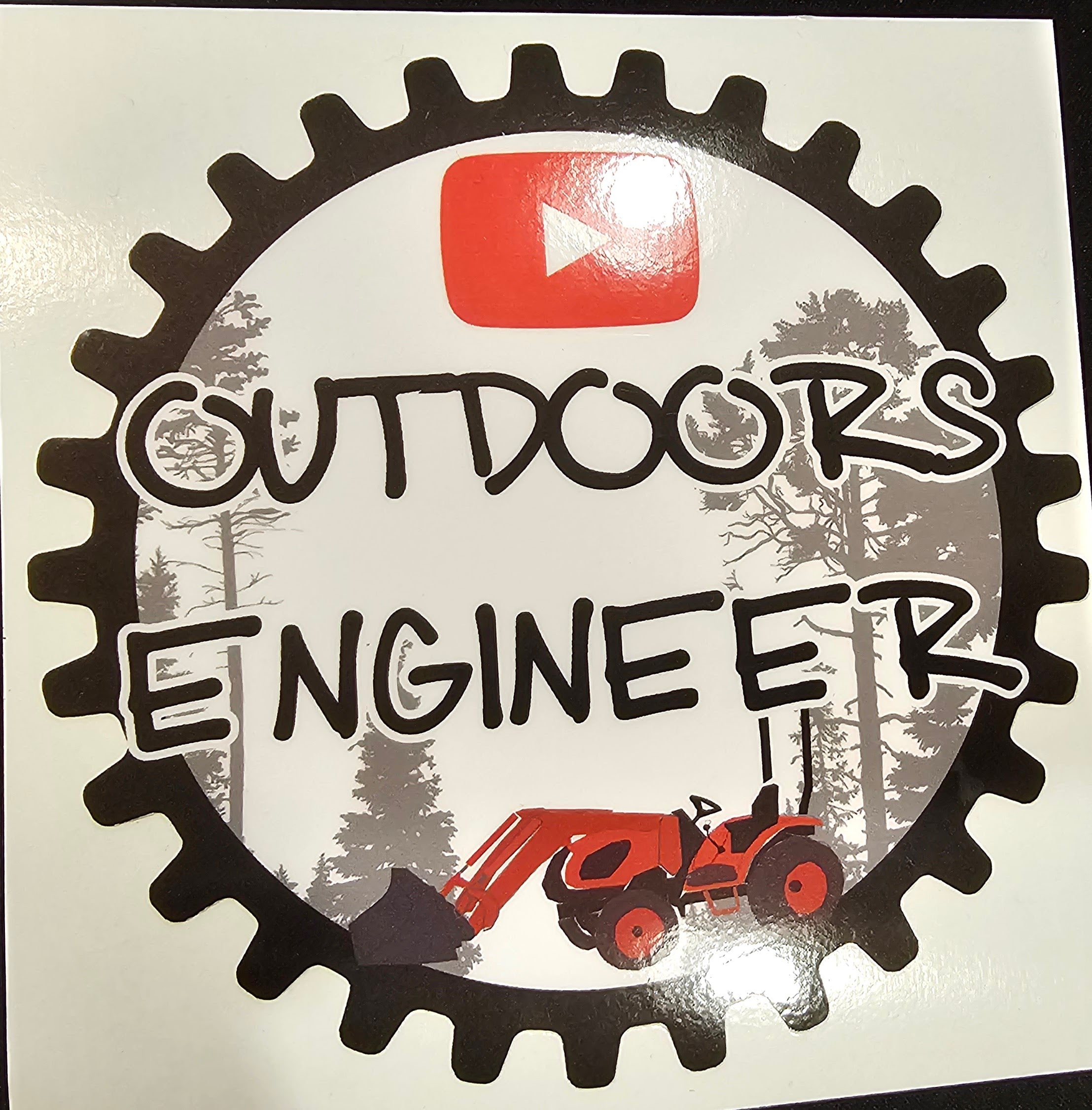 5" x 5" Outdoors Engineer Decal