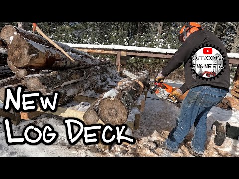 8' Firewood Log Bucking Table Plans – Outdoors Engineer